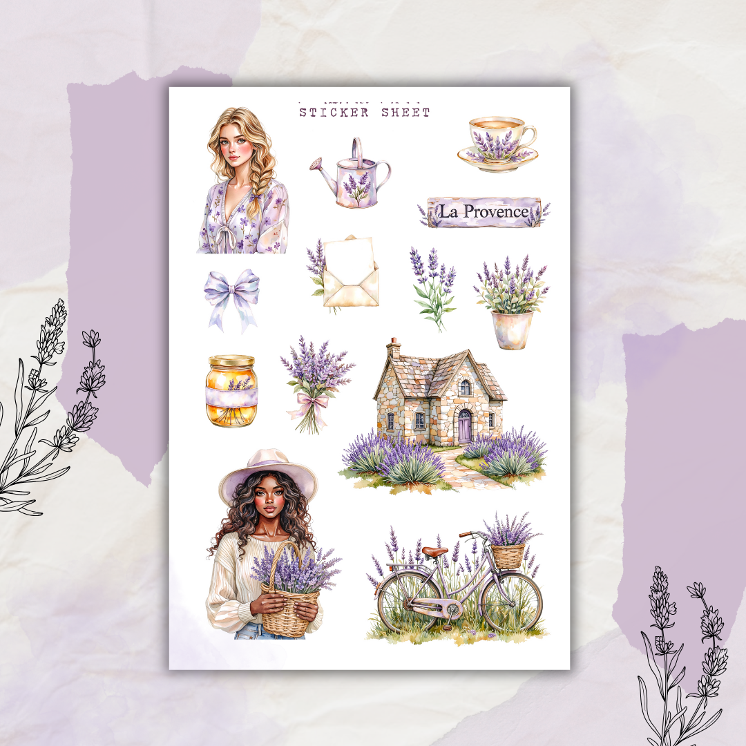 lavender haze sticker sheet bundle – ArtStudioLea
