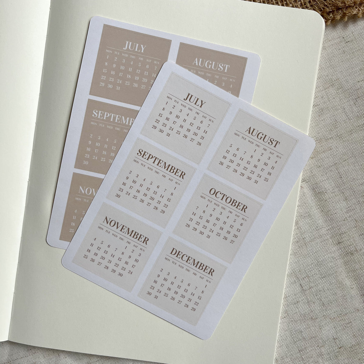 2024 monthly overview sticker sheet – ArtStudioLea