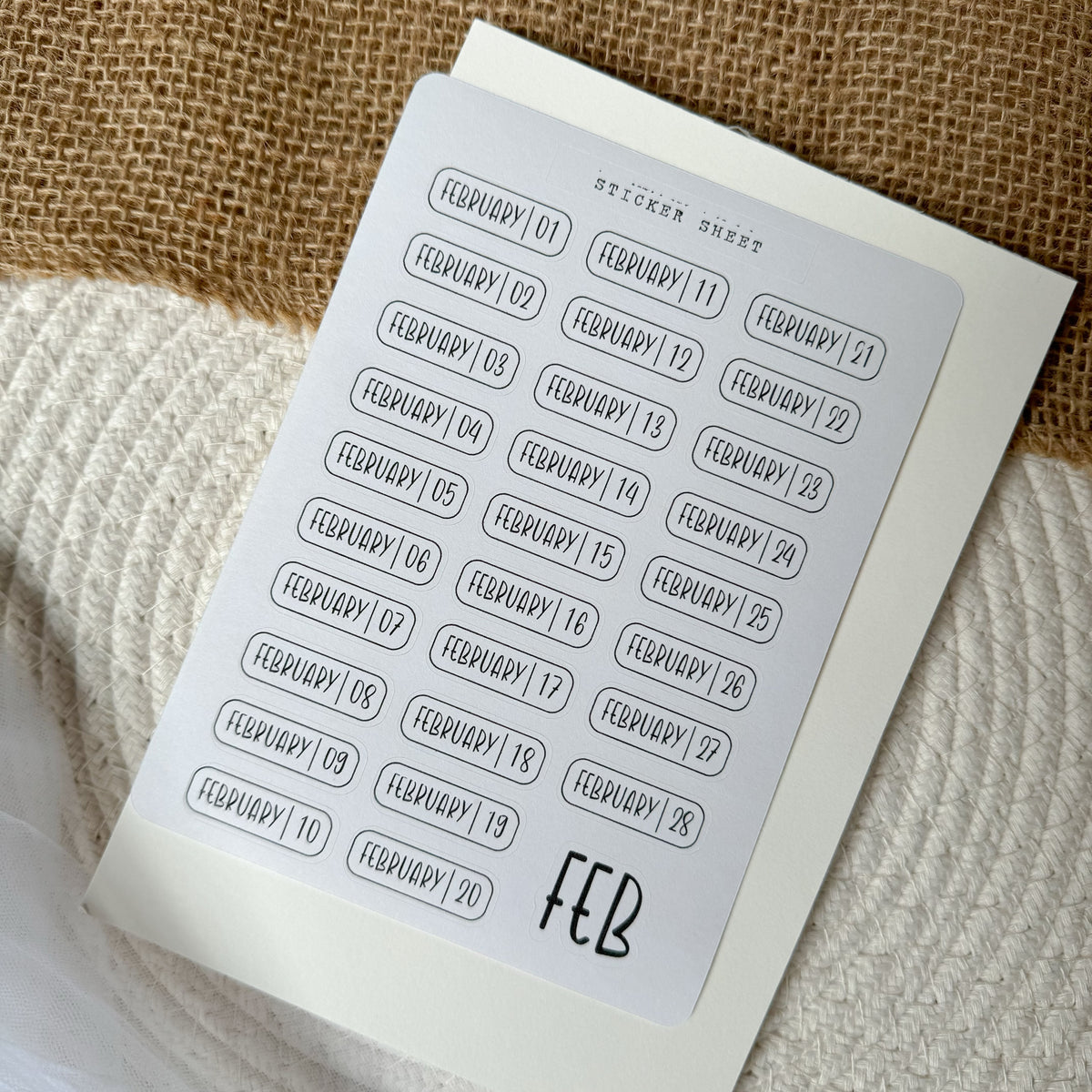 2025 dates of the weeks sticker sheet, functional planner sticker ...