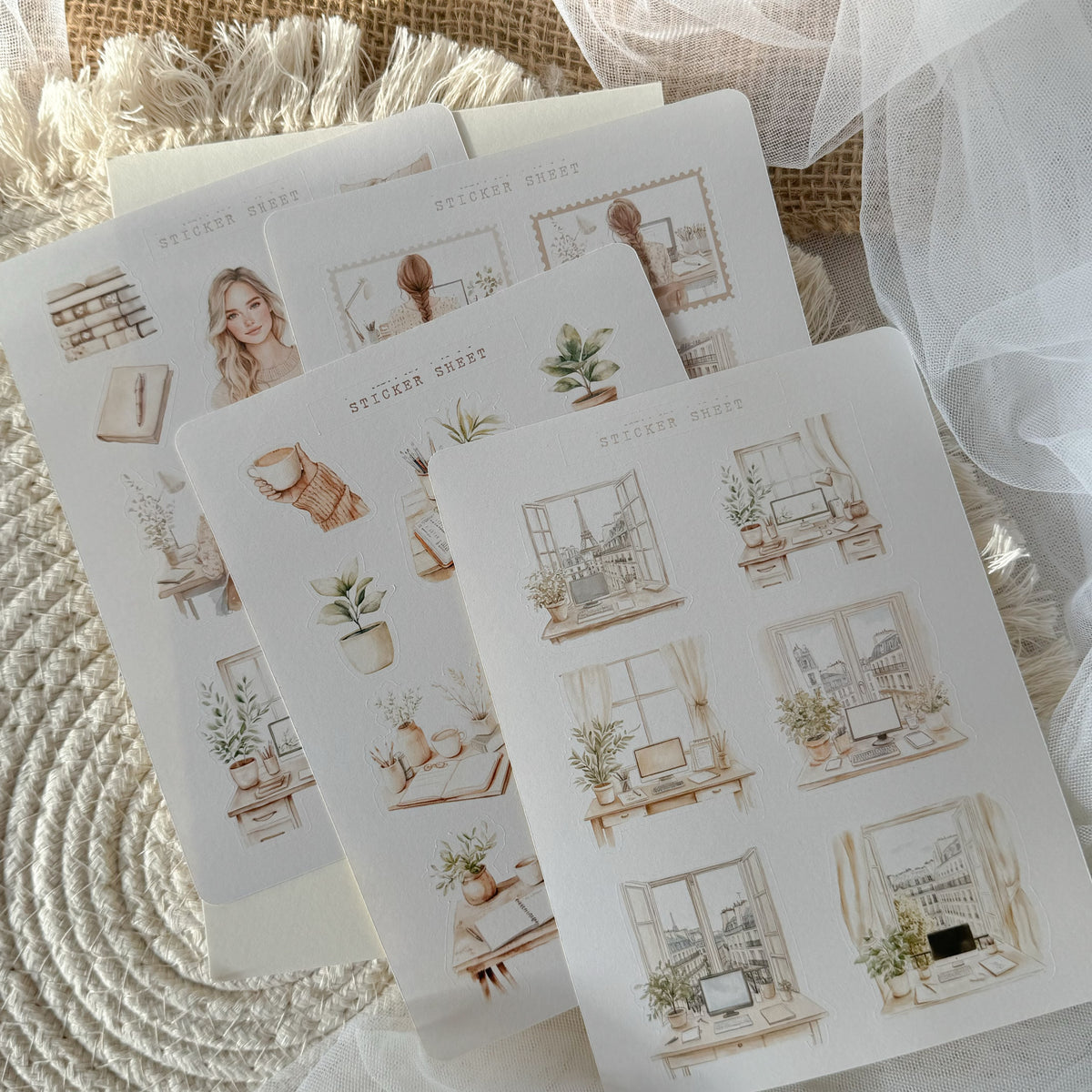 planner girls sticker sheet bundle – ArtStudioLea