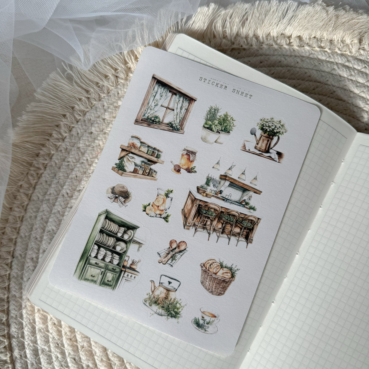 cottage core sticker sheet bundle – ArtStudioLea