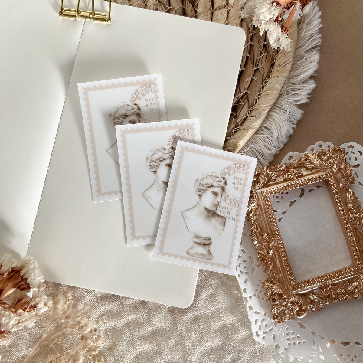 Transparent post stamp waterproof vinyl aesthetic sticker – ArtStudioLea